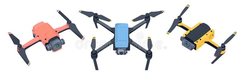 Drones in Various Colors and Designs, Showcasing Technology and ...