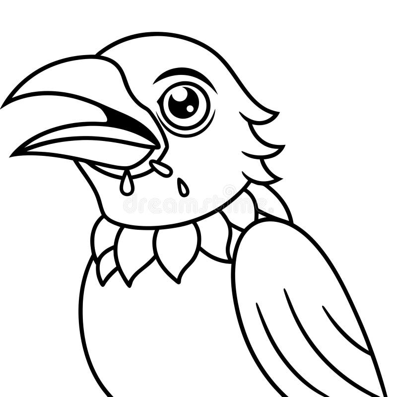 Drongo Bird Cries Icon Vector Stock Vector - Illustration of happy ...