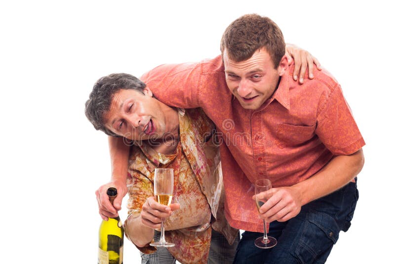 Dronken vrienden stock afbeelding. Image of grappig, vriendschap - 28453983