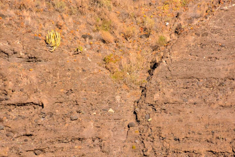 Droog Lava Basaltic Rock stock illustratie. Illustration of marmer ...