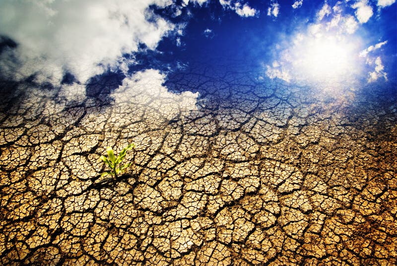 Droogte, droge aarde stock afbeelding. Image of landbouw - 15080547