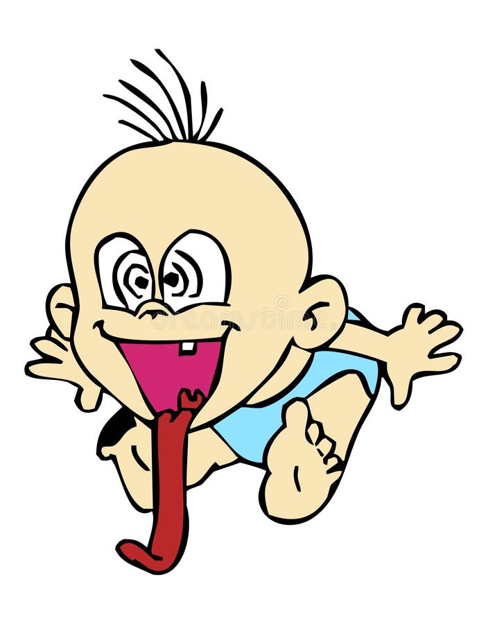 Drooling Baby stock illustration. Illustration of child - 9956153