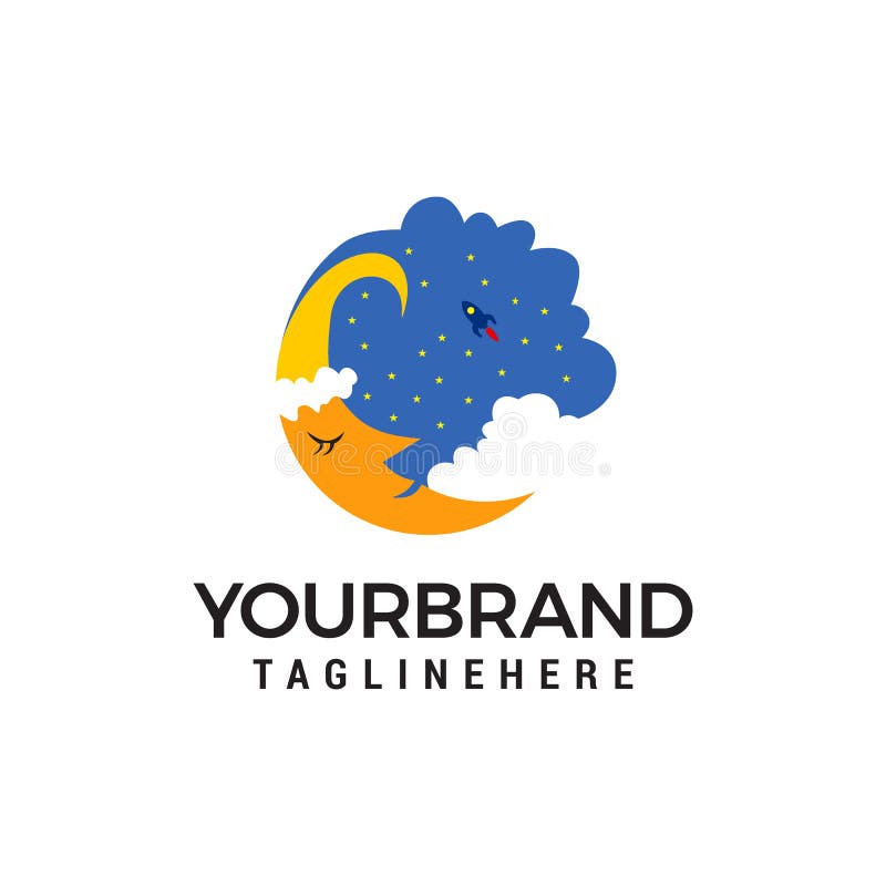 Droom Logo Design Template vector illustratie. Illustration of begrip ...