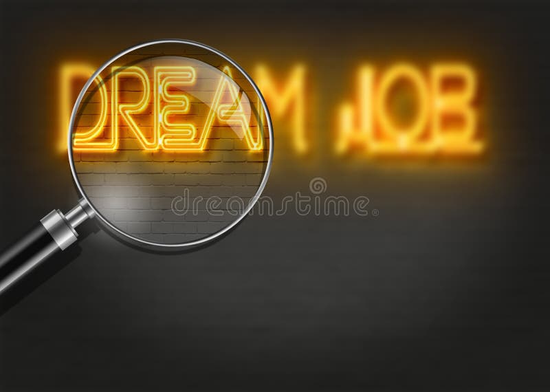 Droombaan stock illustratie. Illustration of rekrutering - 63151302