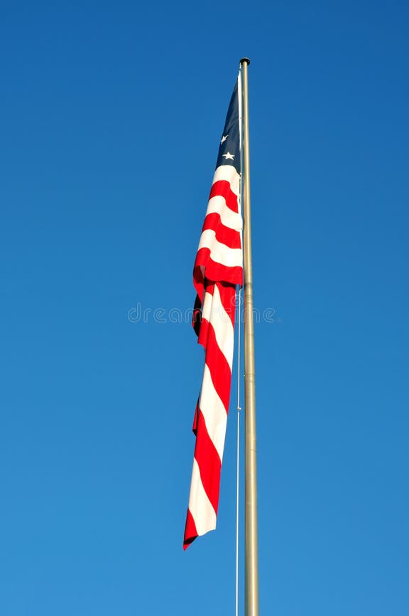 Droopy American Flag stock image. Image of banner, limp - 15769325