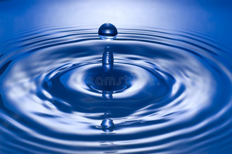 Water Waves Caused by Water Droplets Stock Photo - Image of background ...