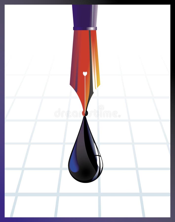 Ink drop stock vector. Illustration of aqua, graphic - 32349579