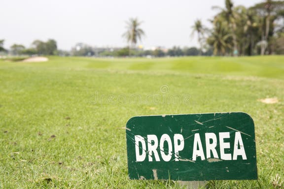 Drop Area sign stock photo. Image of white, person, hazards - 56025402