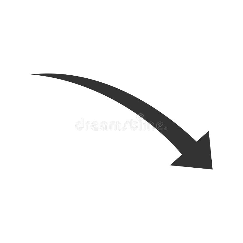 Drop Arrow Icon Logo Template Illustration Design. Vector EPS 10 Stock ...