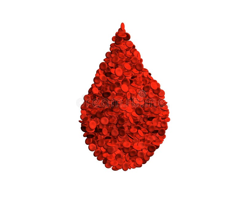 Drop of blood cells stock illustration. Illustration of bleed - 829652