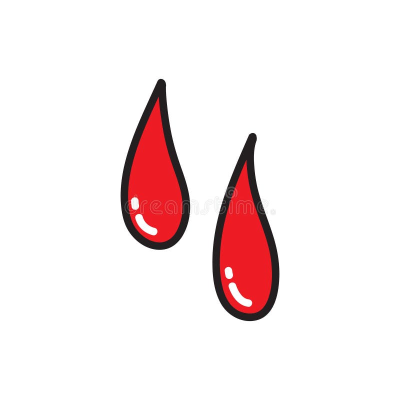 Red Blood Cells Doodle Icon, Vector Illustration Stock Illustration ...