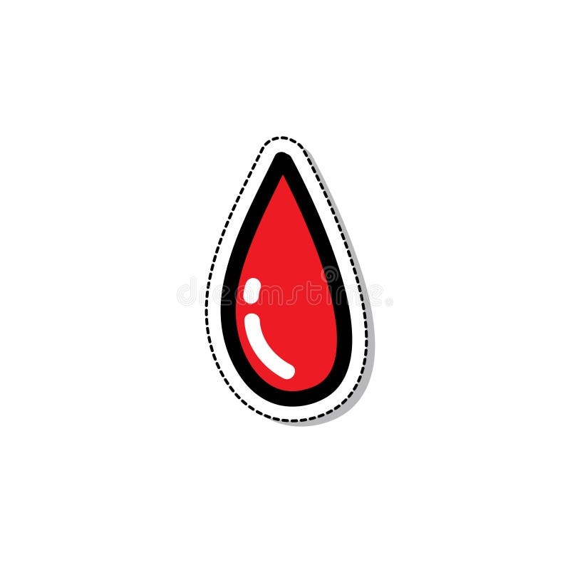 Blood Plasma Doodle Icon, Vector Illustration Stock Illustration ...