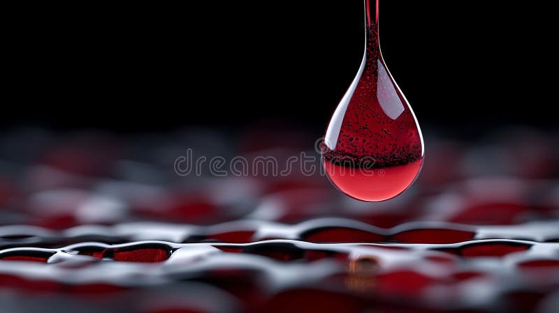 A Drop of Blood Falling into a Pool of Water Stock Photo - Image of ...