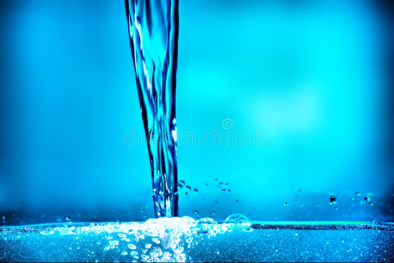 Drop blue stock image. Image of liquid, concentric, close - 4406385