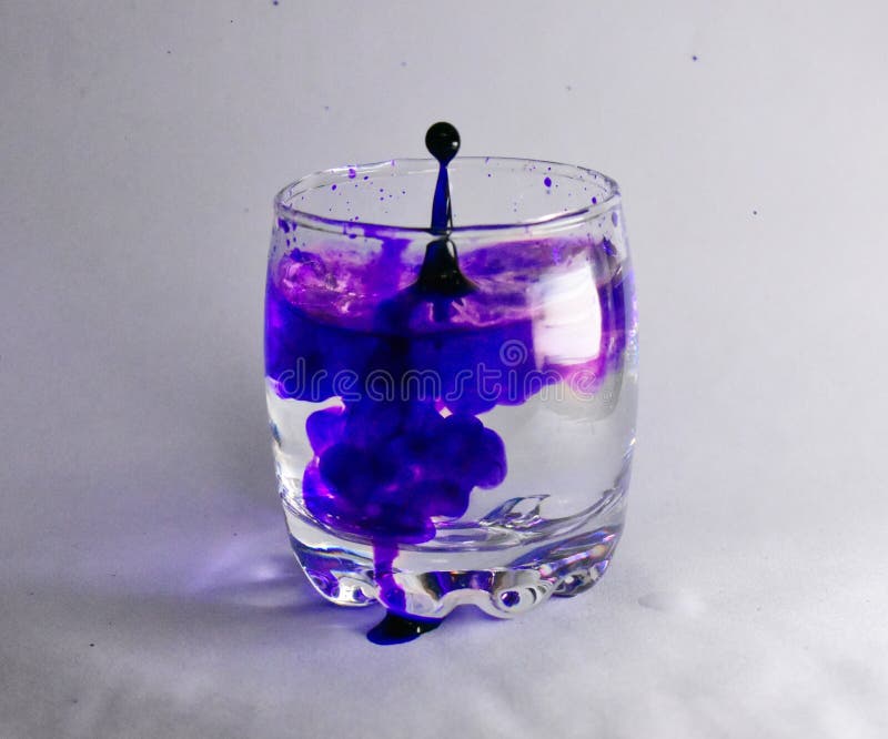 Blue water drop stock photo. Image of glass, drop, blue - 121841526