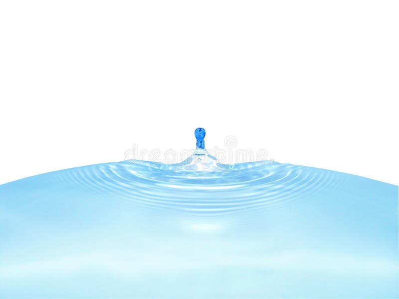 Drop of blue water stock image. Image of splashes, space - 3976613
