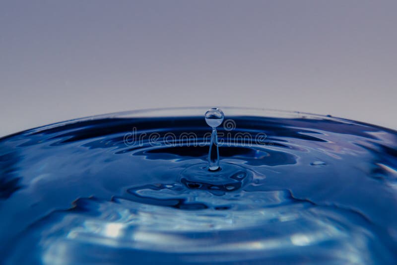 Perfect Shape of a Falling Drop of Water Stock Photo - Image of fall ...