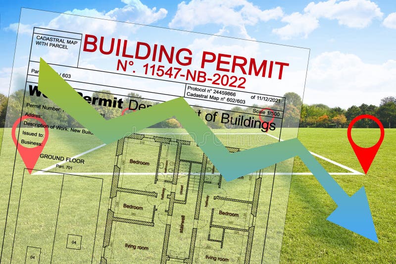 DROP in BUILDING PERMITS for NEW HOMES - Concept with Vacant Land ...