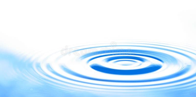 A Water Drop Causes Circular Waves on the Surface Stock Illustration ...