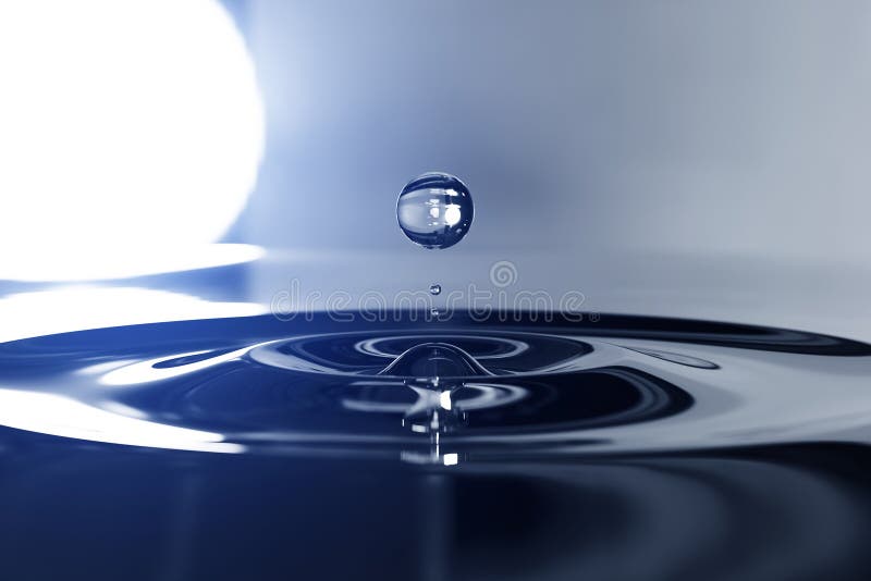 A drop of clean water stock illustration. Illustration of splash ...