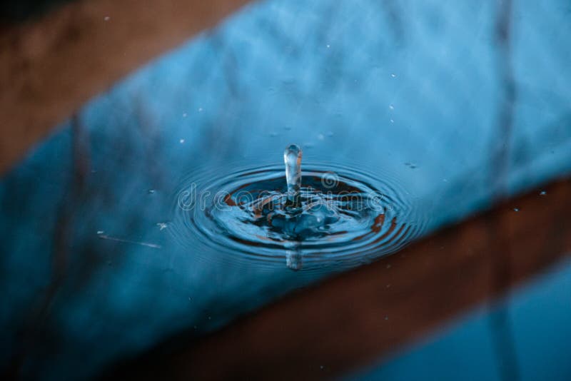 Drop in Clean Water and Circular Stains Stock Image - Image of colors ...