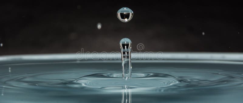 Drop of clean water stock photo. Image of impact, cool - 108062806