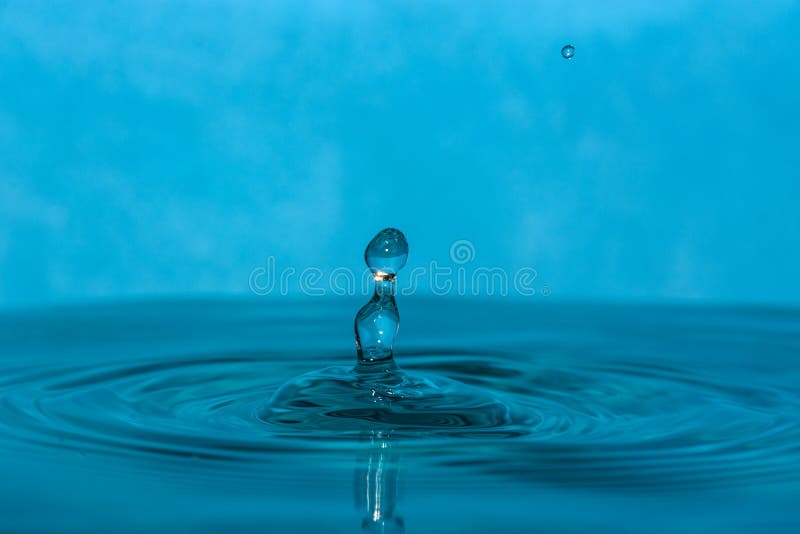 Drop of clean water stock image. Image of flowing, circle - 109692379