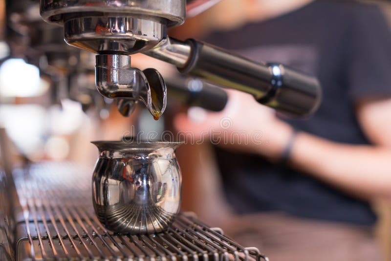 A drop of coffee close-up stock image. Image of espresso - 176914101
