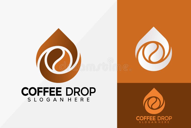 Drop Coffee Logo Design, Caffeine Logos Vector, Modern Logo, Logo ...