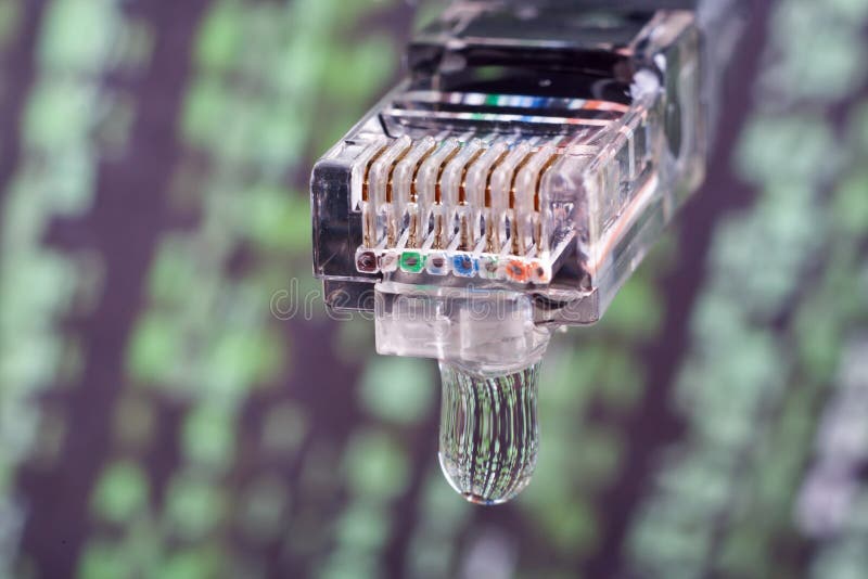 Drop on connector stock image. Image of connector, internet - 16488803