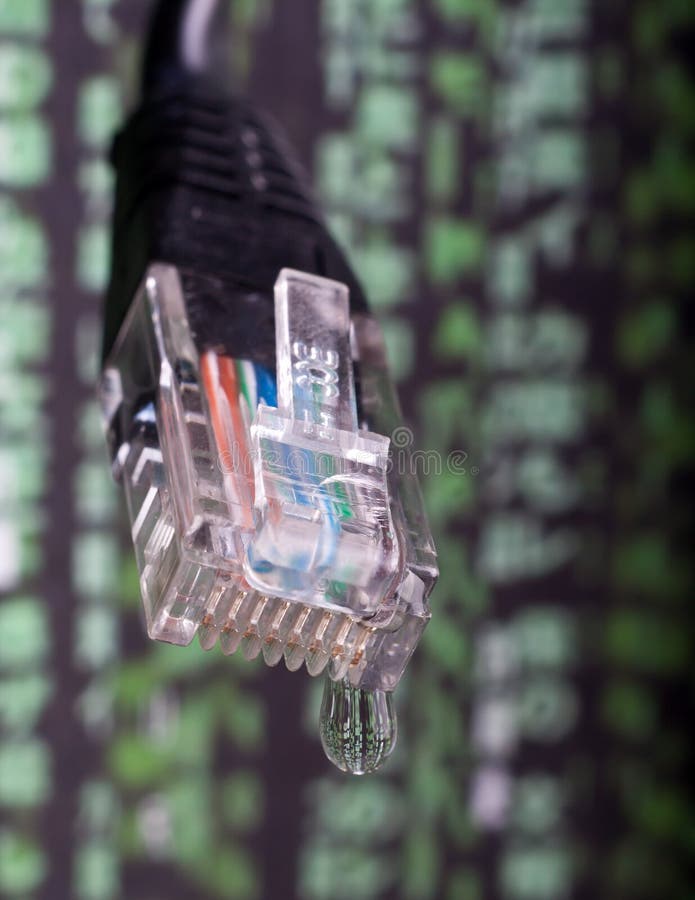 Drop on connector stock image. Image of drop, concept - 16488819