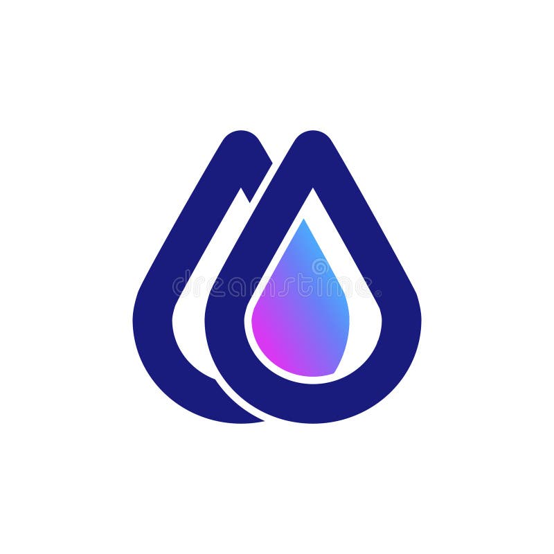 Drop. Cool Vector Icon or Logo Template Stock Illustration ...