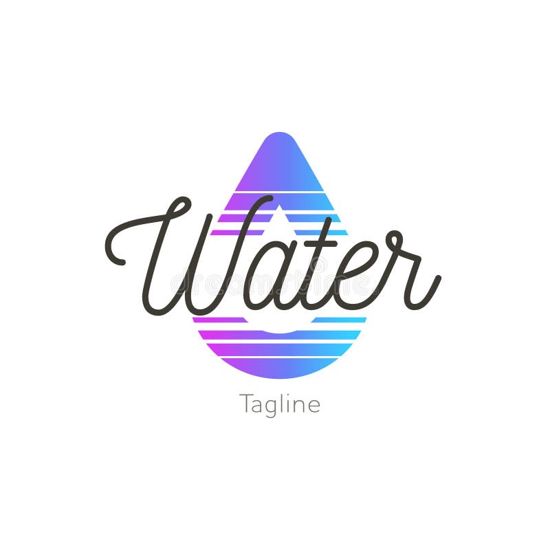 Drop. Cool Vector Icon or Logo Template Stock Illustration ...