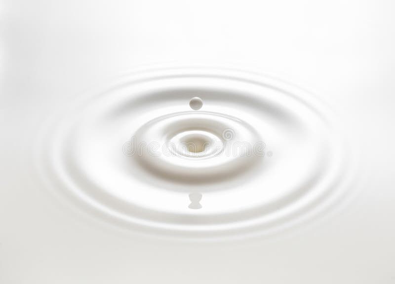 Drop Created Splash with Circle Ripple Stock Photo - Image of pouring ...