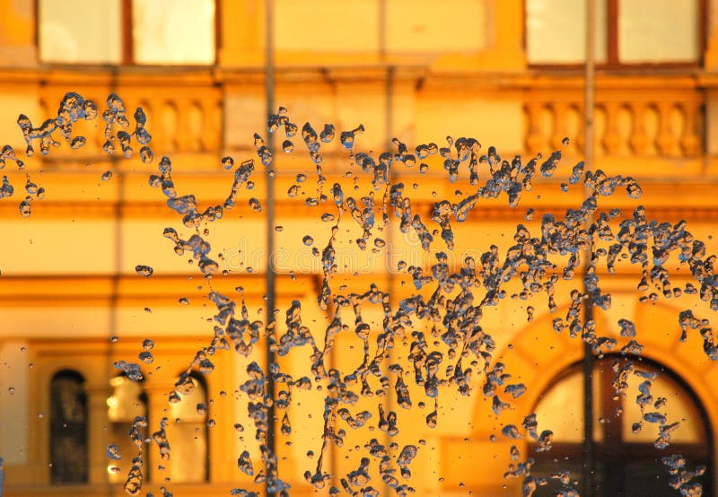 Drop Curtain in Front of a Facade Stock Photo - Image of city, dynamic ...