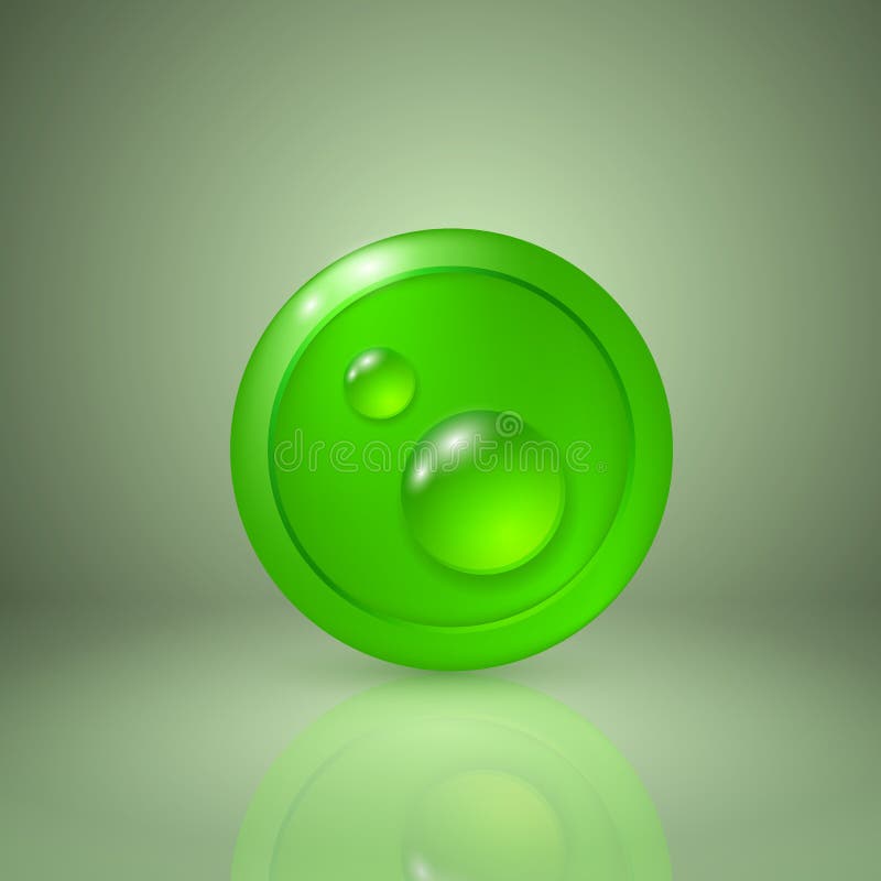 Drop of Dew. Icon for App or Web Design Stock Vector - Illustration of ...