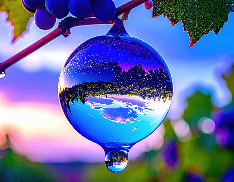 A Drop of Dew Lingered on Still Life Composition Stock Illustration ...