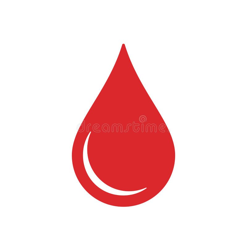 Symbol Donor. Red Drop Blood Icon Stock Vector - Illustration of ...
