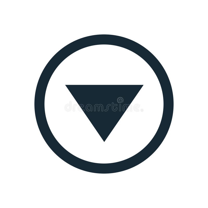 Drop Down Icon Vector Logo Template Stock Vector - Illustration of ...