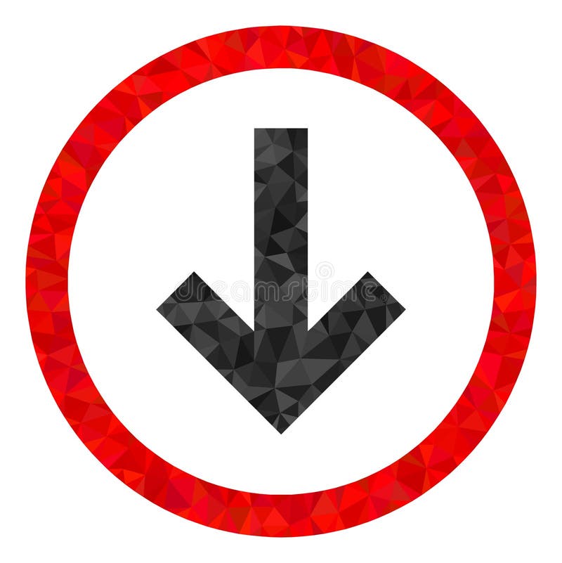 Drop Down Triangle Filled Icon Stock Vector - Illustration of triangle ...