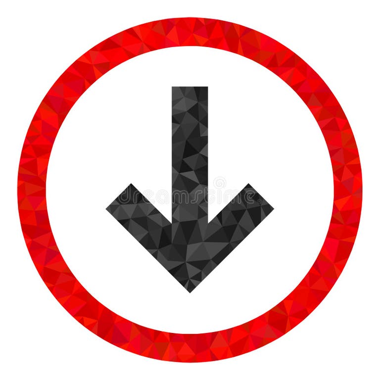 Drop Down Triangle Filled Icon Stock Vector - Illustration of triangle ...