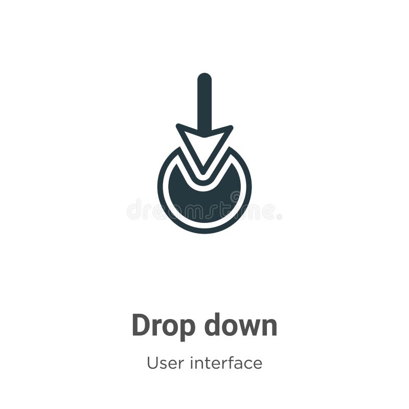 Drop Down Menu Round Icons Set Stock Illustration - Illustration of ...