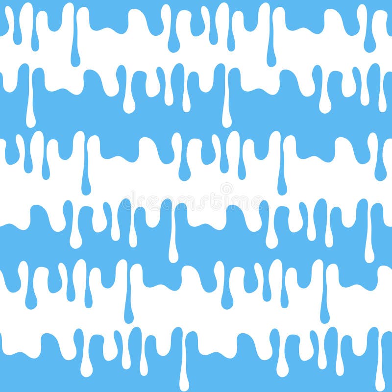 Drop Drip Sauce Syrup Blue White Abstract Seamless Pattern Stock ...