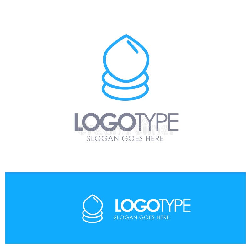 Drop, Eco, Ecology, Environment Blue Outline Logo Place for Tagline ...