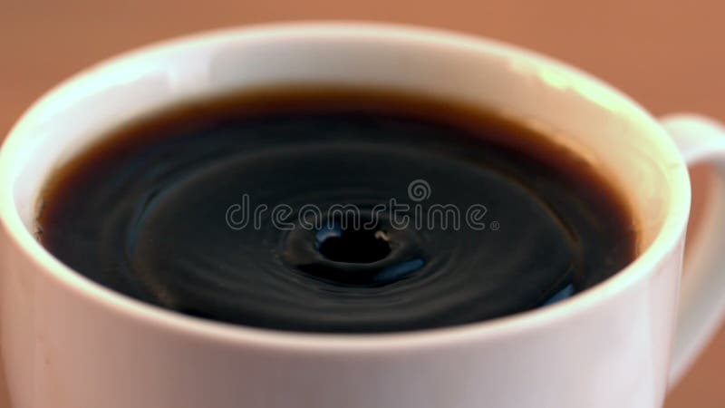 Drop Falling into Cup of Coffee Stock Footage - Video of ultra, drink ...