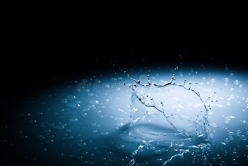 Drop Falling on a Hard Surface Stock Photo - Image of flowing, purity ...