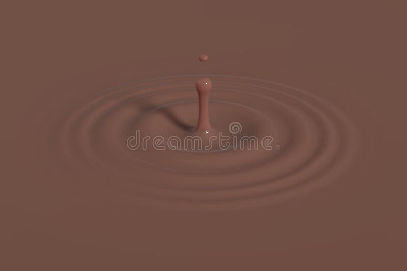 Drop Falling into Milk, Lotion or Paint Top View Stock Vector ...