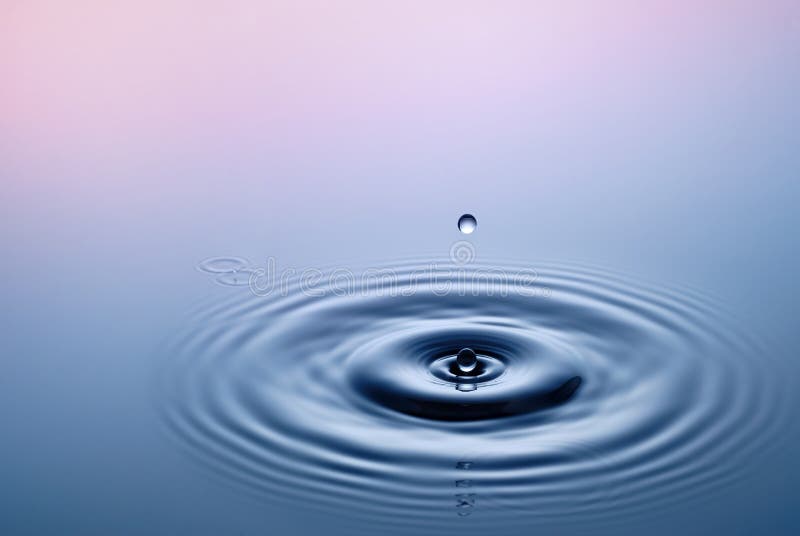 Falling drop of water stock photo. Image of wavy, shape - 210968190