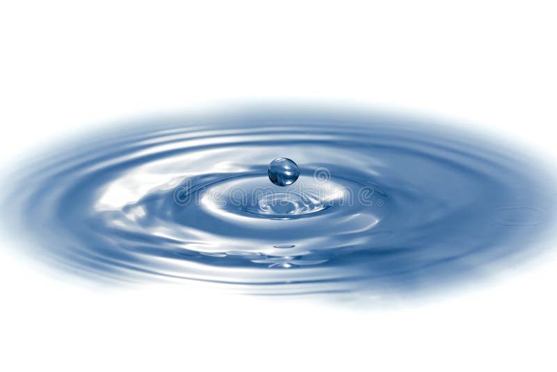 Drop Falling into Water Frozen in Action Stock Photo - Image of ...