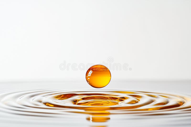 Drop Falls into the Water. Macro Photo Stock Photo - Image of corona ...